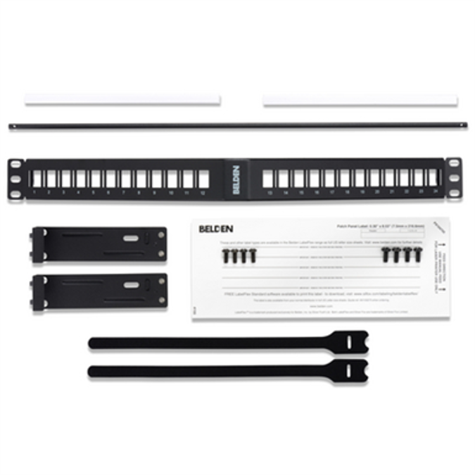 Objetos BIM - ¡Descarga gratis! KeyConnect Angled Patch Panel, 24-port ...