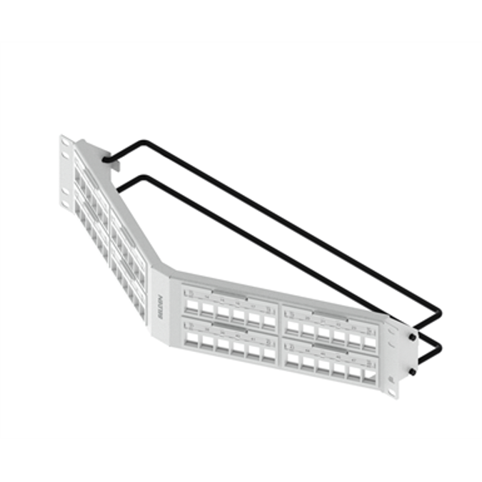 Objetos BIM - ¡Descarga gratis! REVConnect Angled Patch Panel , 48-port ...