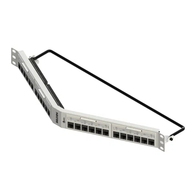 BIM objects - Free download! CAT6+ REVConnect Angled Patch Panel ...