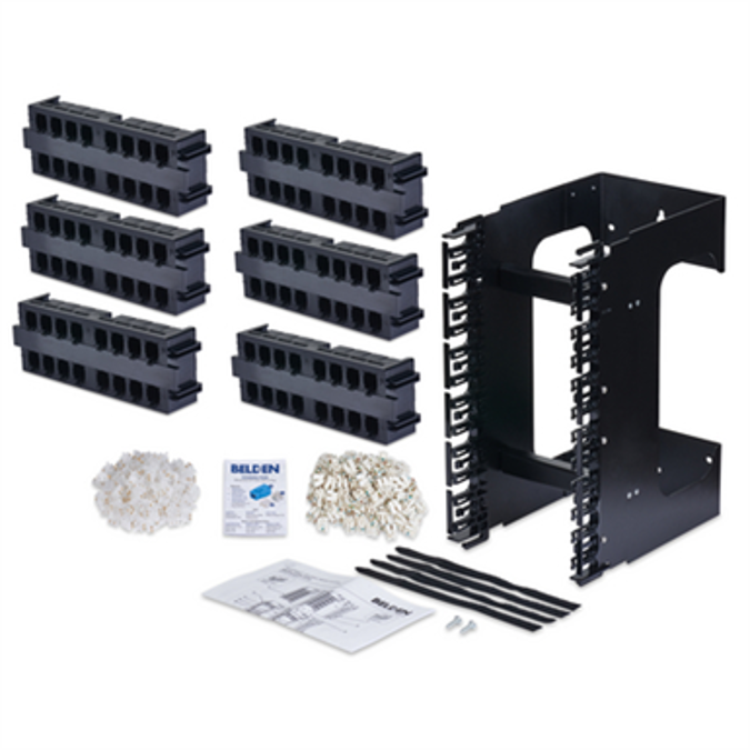 BIM objects - Free download! 10GX REVConnect Wall-Mount Termination Kit ...