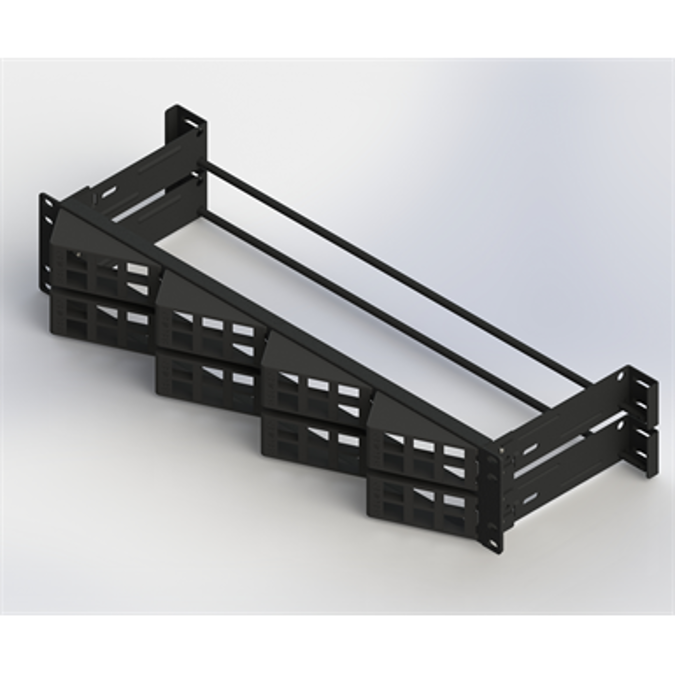 BIM objects - Free download! KeyConnect AngleFlex Patch Panel, 48-port ...