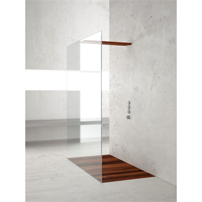 BIM objects - Free download! STEEL SHOWER TRAY WITH SOLID WOOD SLATS ...