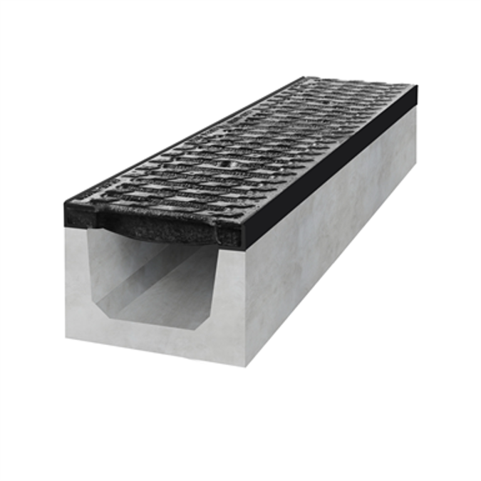 BIM objects - Free download! Concrete drainage channel V150 class D400 ...