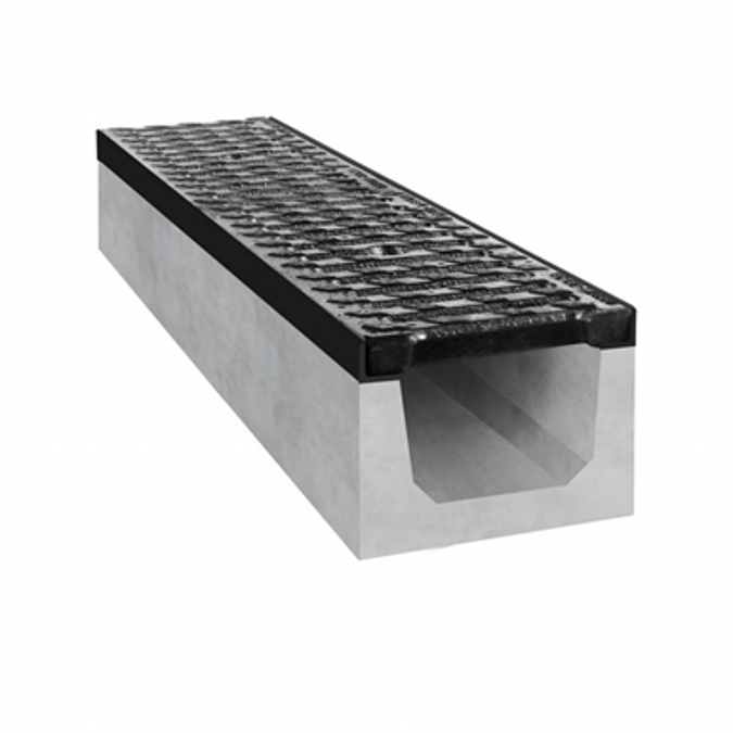 BIM objects - Free download! Concrete drainage channel V150 class D400 ...