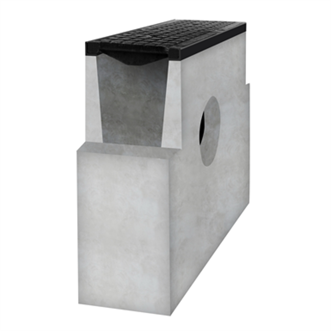 BIM objects - Free download! Concrete trash box V200 class E600 | BIMobject