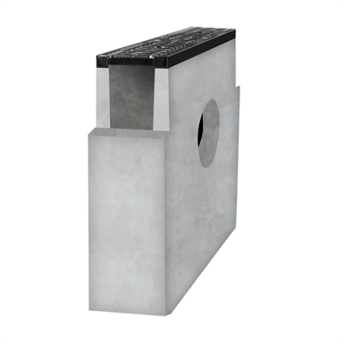 BIM objects - Free download! Concrete trash box V100 class B125 | BIMobject