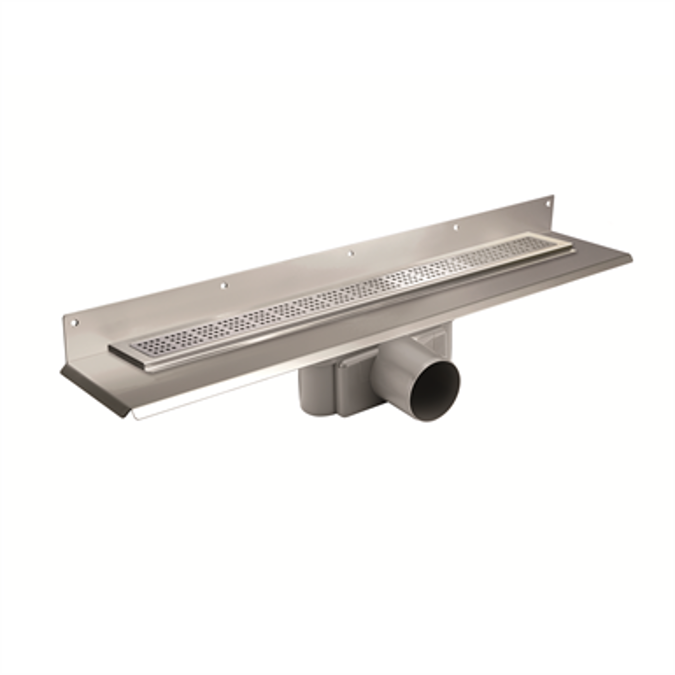 BIM objects - Free download! ﻿Linear shower drain - ClassicLine | BIMobject