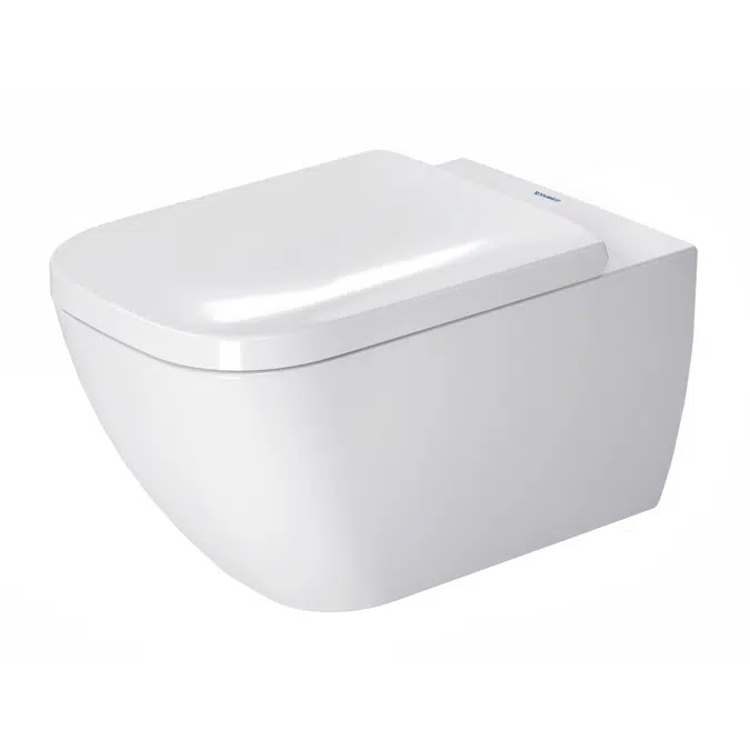 BIM objects - Free download! Happy D.2 Wall-mounted toilet White High ...