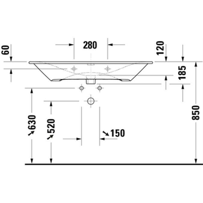 BIM objects - Free download! Viu sink 234410 | BIMobject