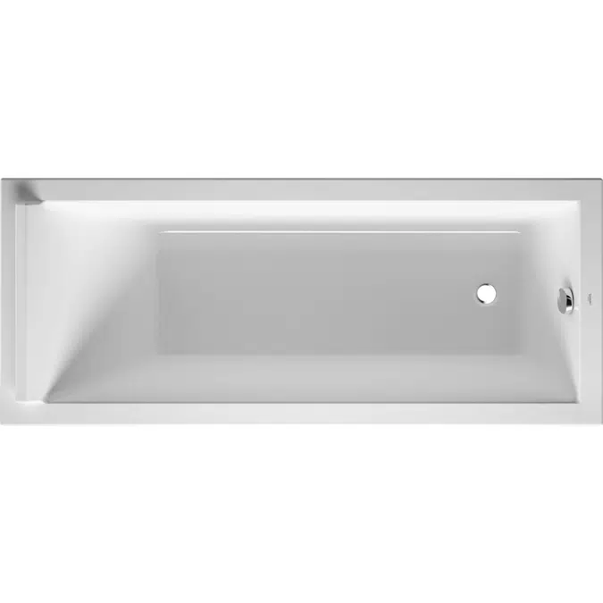 BIM objects - Free download! Starck Bathtub White 1700x700 mm - 700334 ...