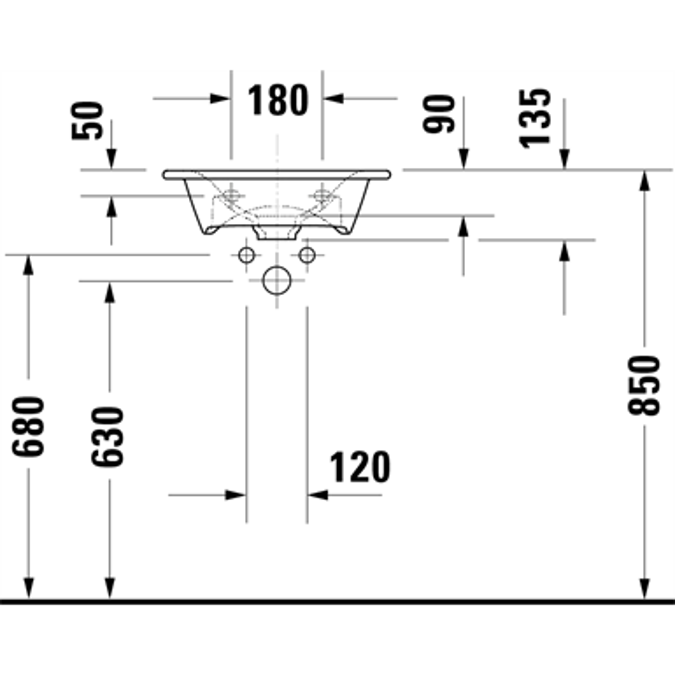 BIM objects - Free download! Viu Hand Rinse Bathroom Sink 073345 ...
