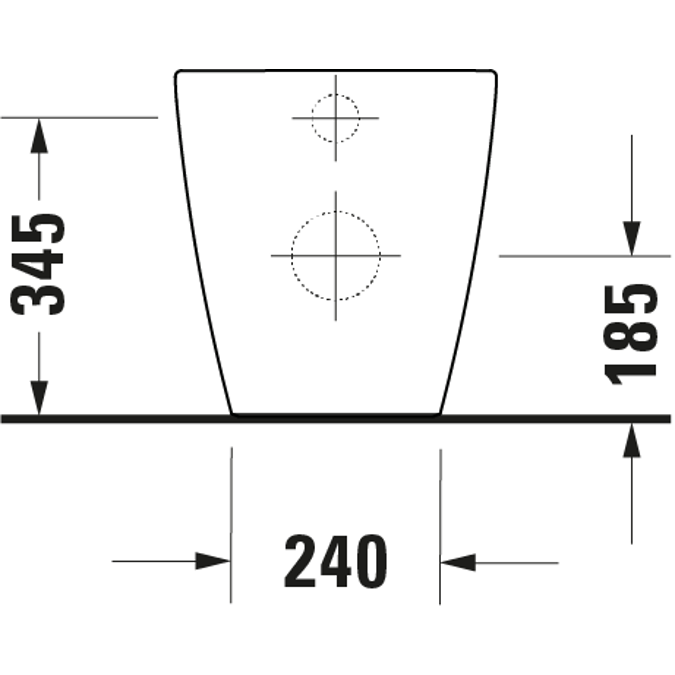 Objetos BIM - ¡Descarga gratis! Duravit D-Neo Inodoro DE pie para ...