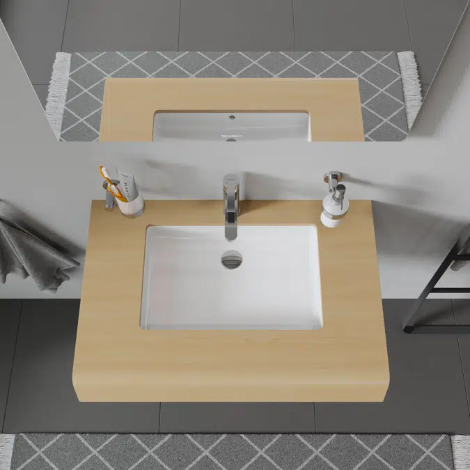 BIM objects - Free download! Vero Vanity washbasin White High Gloss 485 ...