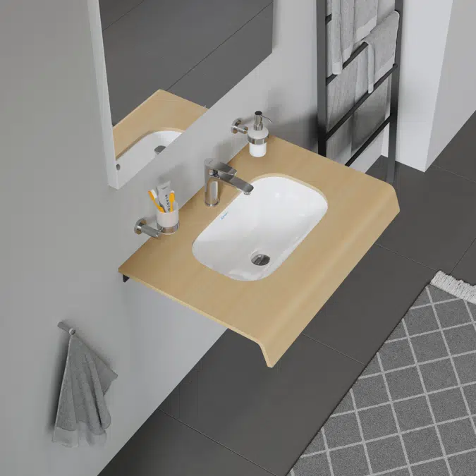 Objetos BIM - ¡Descarga gratis! Duravit D-Code Lavabo empotrado ...