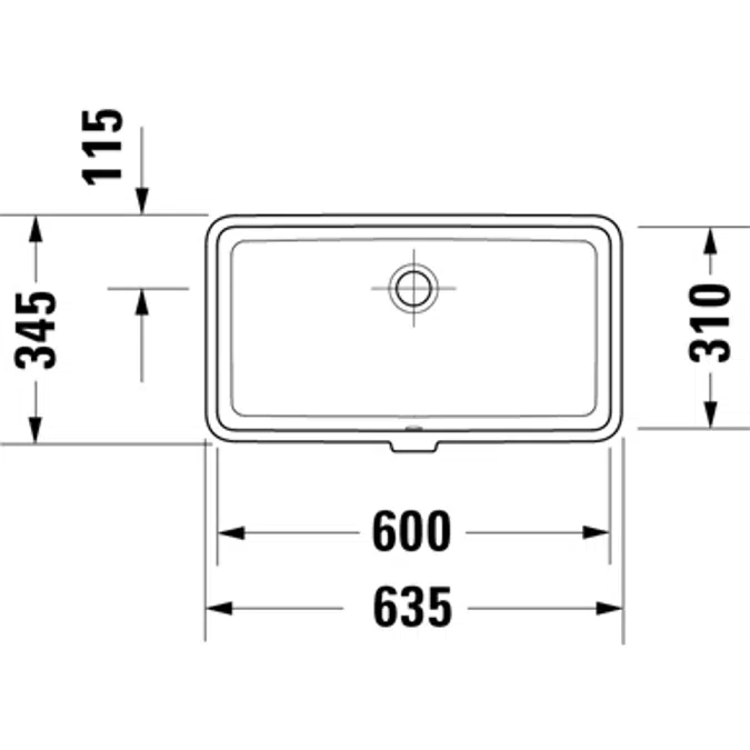 BIM objects - Free download! Vero Air Vanity washbasin White High Gloss ...