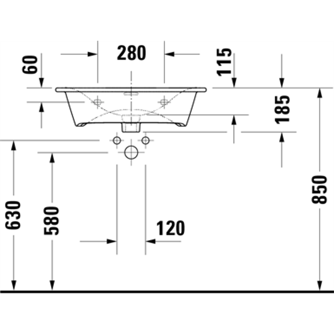 BIM objects - Free download! Viu sink 234463 | BIMobject
