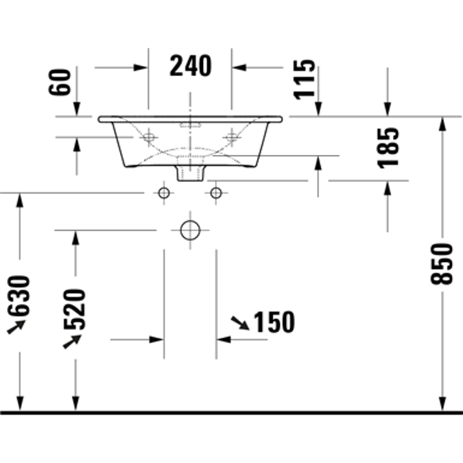 BIM objects - Free download! Viu Hand Rinse Bathroom Sink 234453 ...