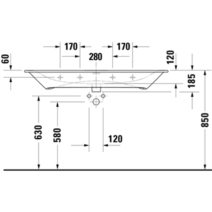 BIM objects - Free download! Viu sink 234412 | BIMobject
