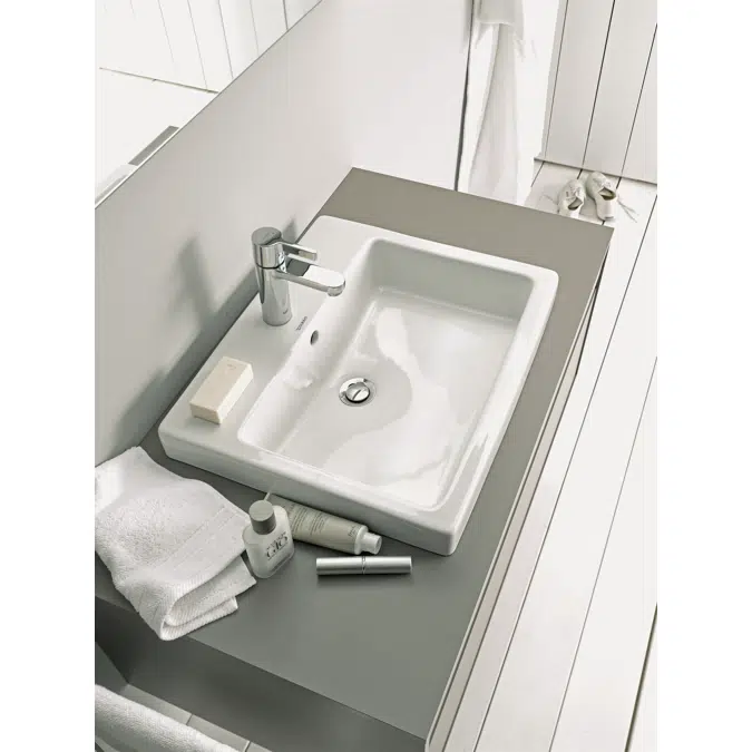 BIM objects - Free download! Vero Built-in basin White High Gloss 500 ...