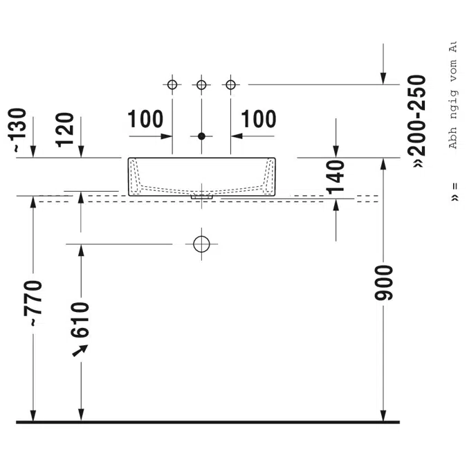Objetos BIM - ¡Descarga gratis! Duravit Vero Air Lavabo sobre encimera ...