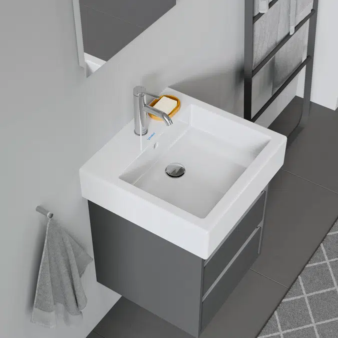 BIM objects - Free download! Vero Washbasin White High Gloss 500 mm ...