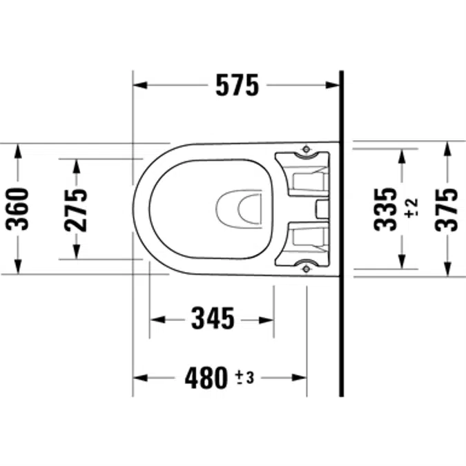 BIM objects - Free download! ME by Starck wall-mounted toilet 251009 ...