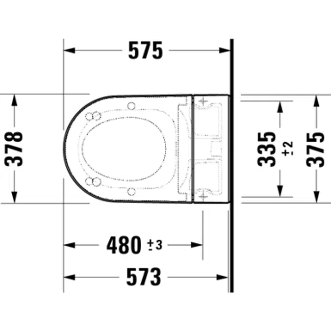 BIM objects - Free download! ME by Starck wall-mounted toilet 251009 ...