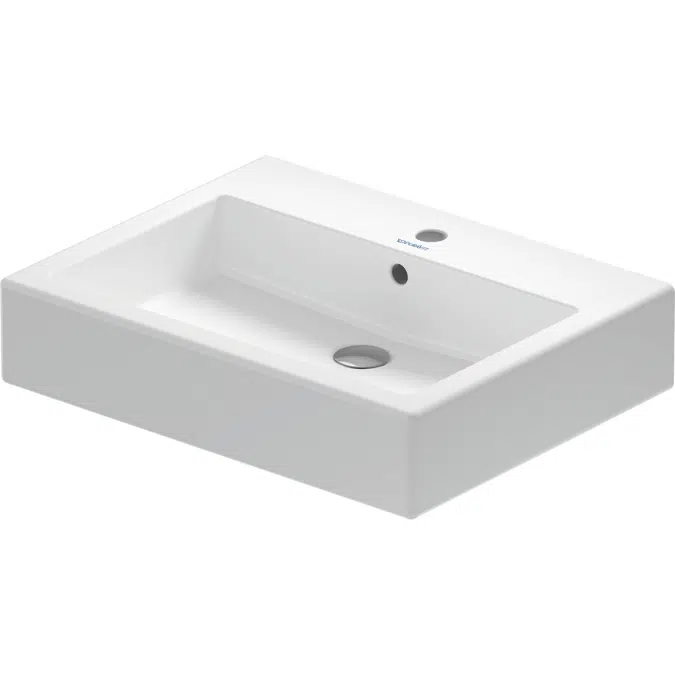Objetos BIM - ¡Descarga gratis! Vero Lavabo Blanco brillante 600 mm ...