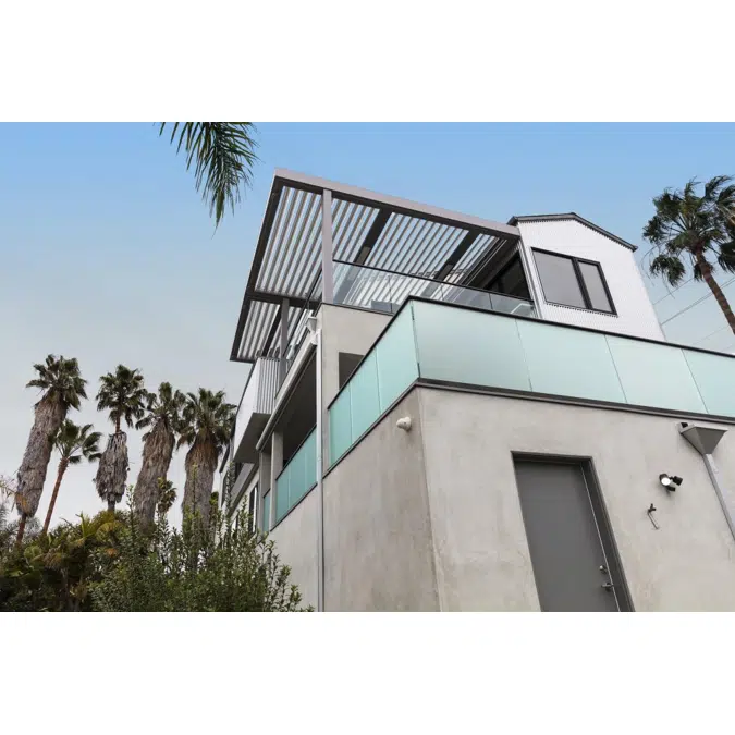 BIM objects - Free download! Signature Louvered Roof Pergola Palm Tree ...