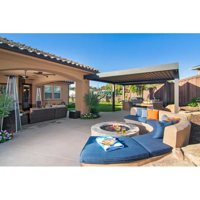 BIM objects - Free download! Signature Louvered Roof Pergola Family Fun ...