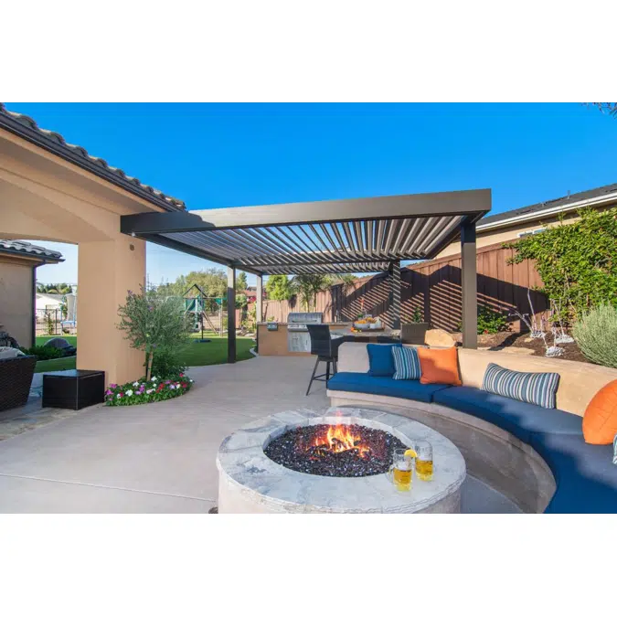 BIM objects - Free download! Signature Louvered Roof Pergola Family Fun ...