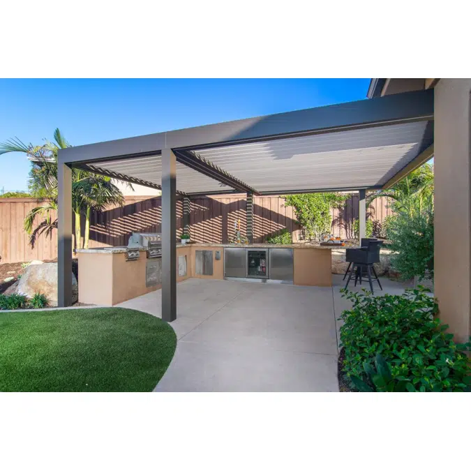 BIM objects - Free download! Signature Louvered Roof Pergola Family Fun ...