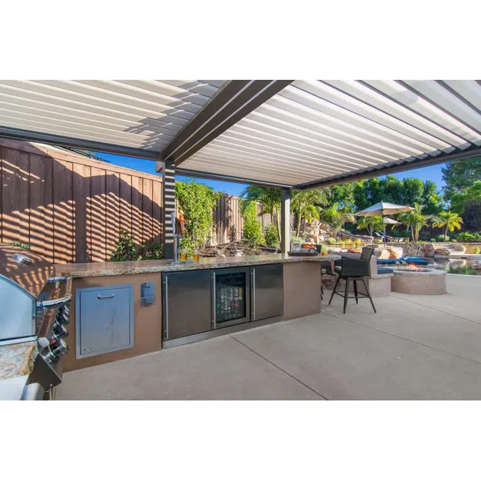 BIM objects - Free download! Signature Louvered Roof Pergola Family Fun ...