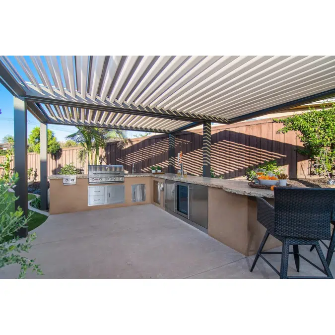 BIM objects - Free download! Signature Louvered Roof Pergola Family Fun ...