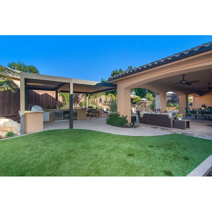 BIM objects - Free download! Signature Louvered Roof Pergola Family Fun ...