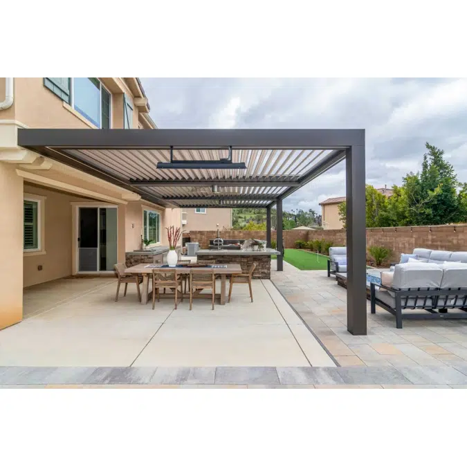 BIM objects - Free download! Signature Louvered Roof Pergola Ace ...