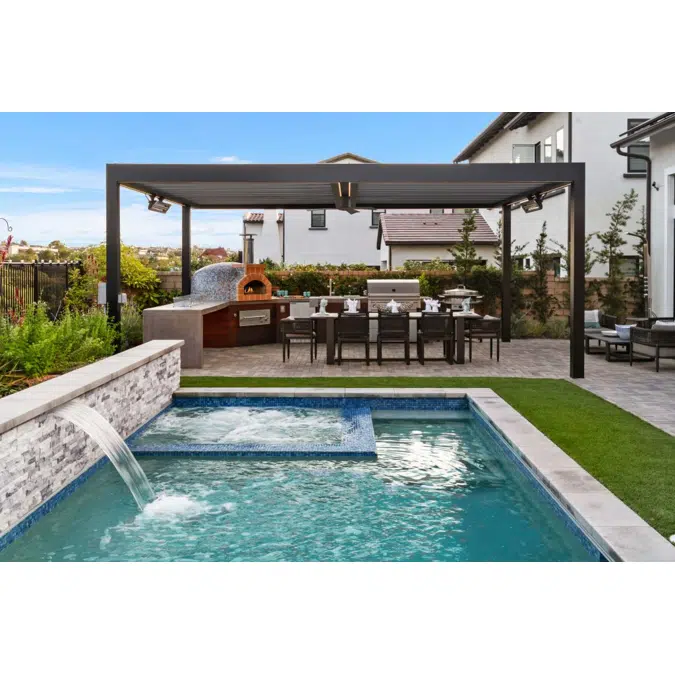 BIM objects - Free download! Signature Louvered Roof Pergola ...