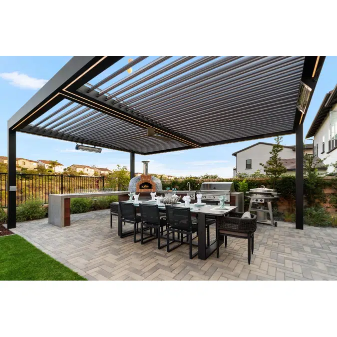 BIM objects - Free download! Signature Louvered Roof Pergola ...