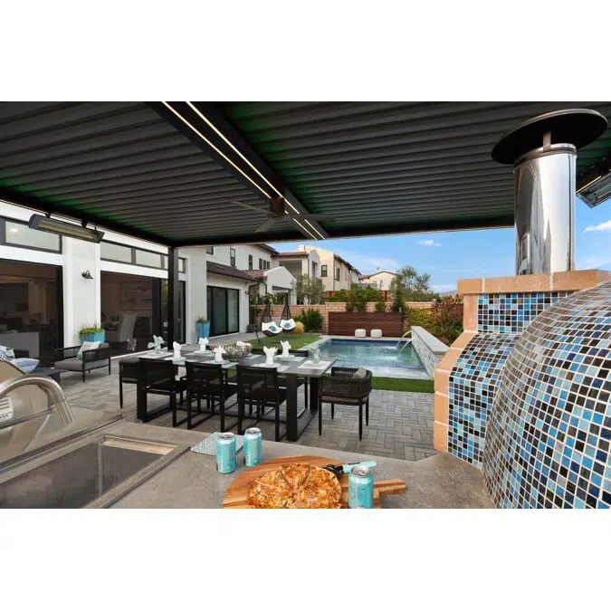 BIM objects - Free download! Signature Louvered Roof Pergola ...