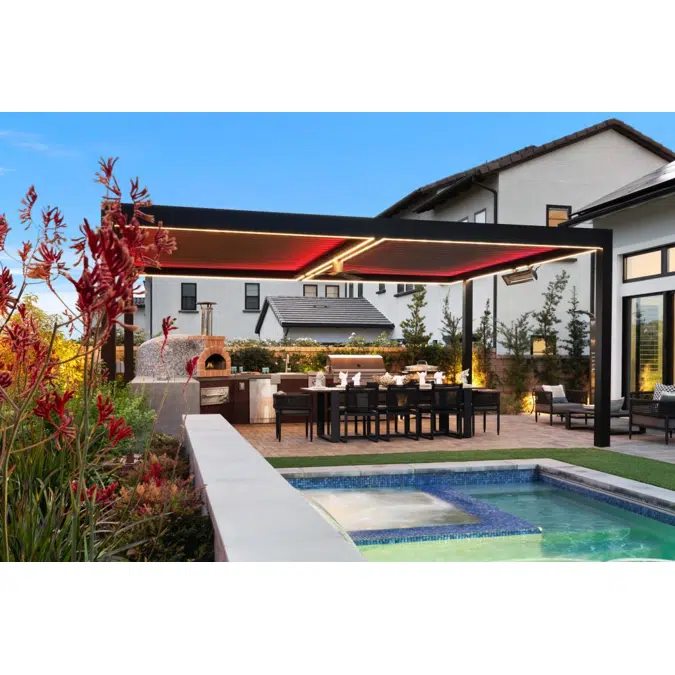 BIM objects - Free download! Signature Louvered Roof Pergola ...