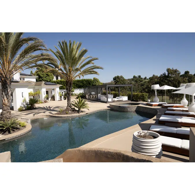 BIM objects - Free download! Solace Louvered Roof Pergola Poolside ...