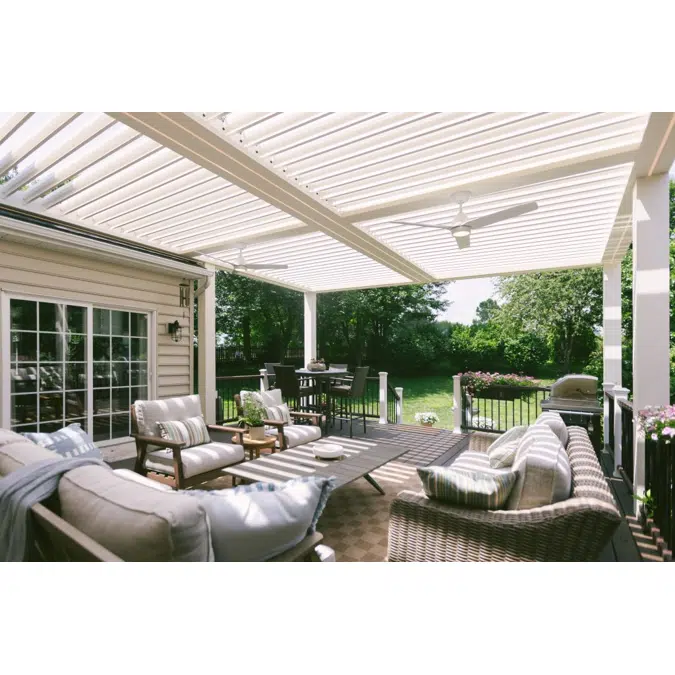 BIM objects - Free download! Signature Louvered Roof Pergola Hideaway ...