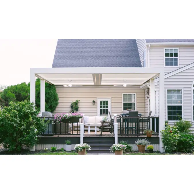 BIM objects - Free download! Signature Louvered Roof Pergola Hideaway ...