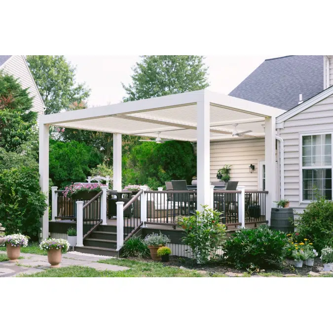 BIM objects - Free download! Signature Louvered Roof Pergola Hideaway ...