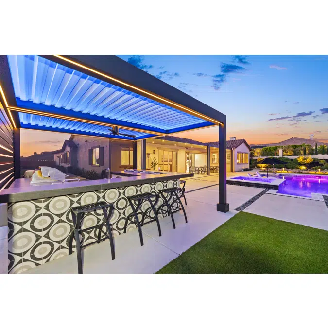 BIM objects - Free download! Signature Louvered Roof Pergola Haven ...