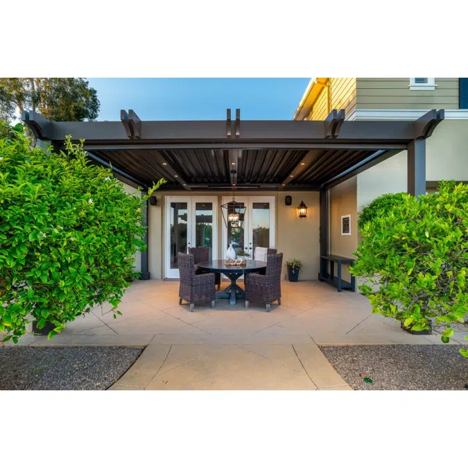 BIM objects - Free download! Signature Louvered Roof Pergola Classic ...