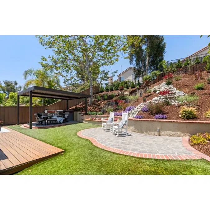 BIM objects - Free download! Signature Louvered Roof Pergola Garden ...