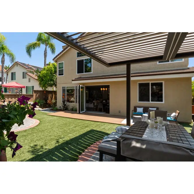 BIM objects - Free download! Signature Louvered Roof Pergola Garden ...