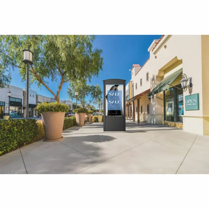 BIM objects - Free download! KOP55XHB Peerless-AV® Smart City Kiosk ...