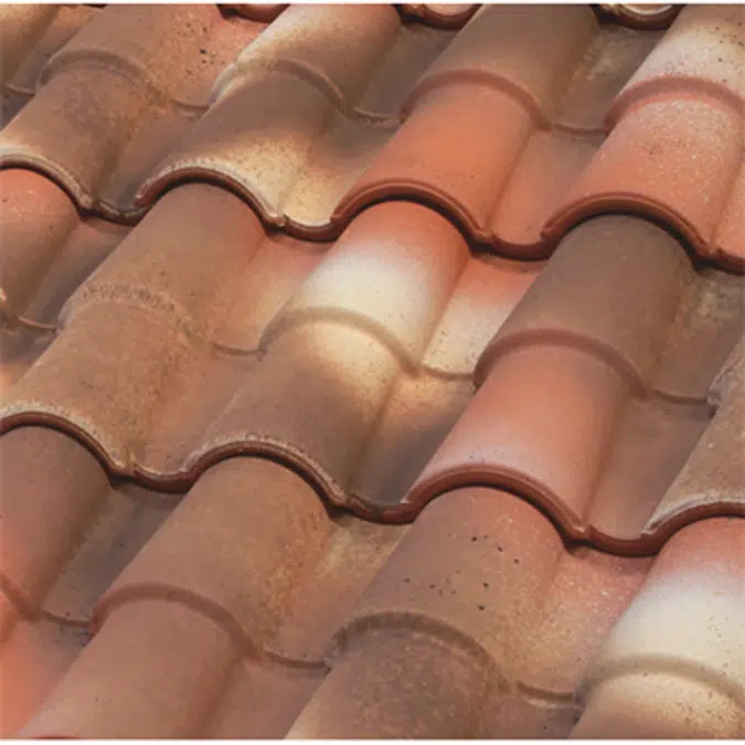 BIM objects - Free download! Double Mixed Roof Tile | BIMobject